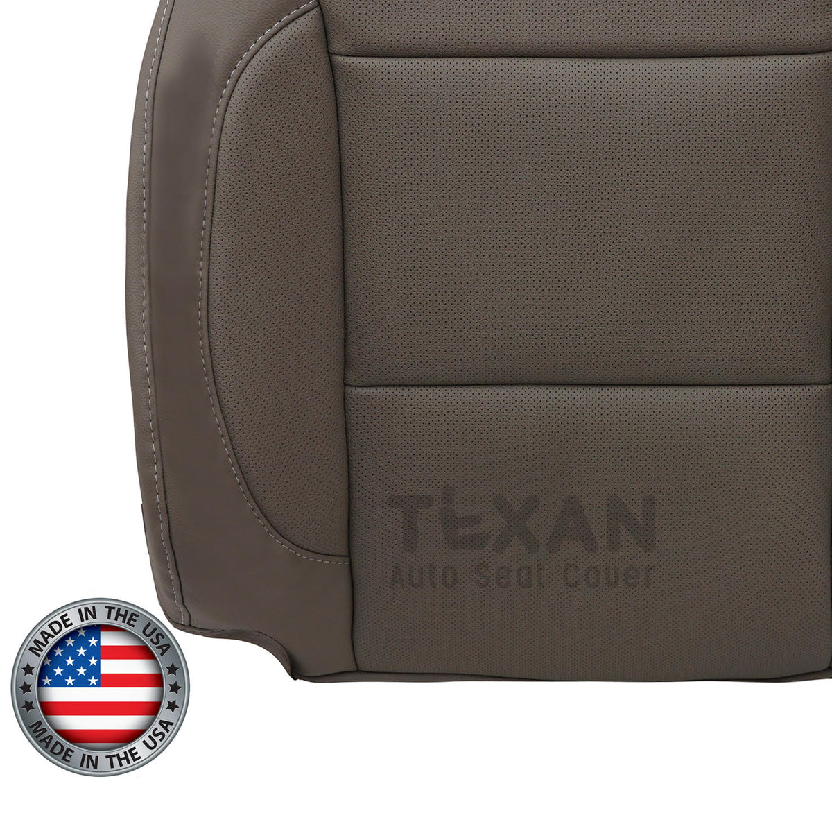 2014 to 2019 GMC Sierra Driver Lean Back Perforated Seat Cover Tan ...